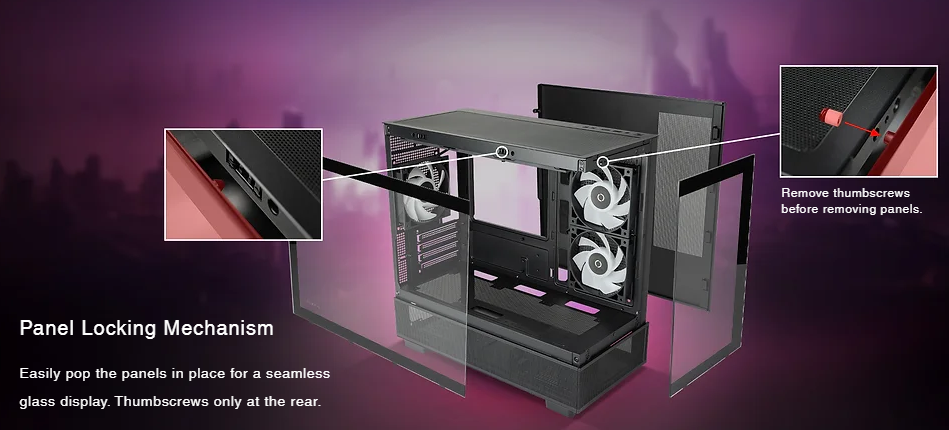 # TECWARE Infinity M - Mid Tower mATX ARGB Dual TG PC Case With ...