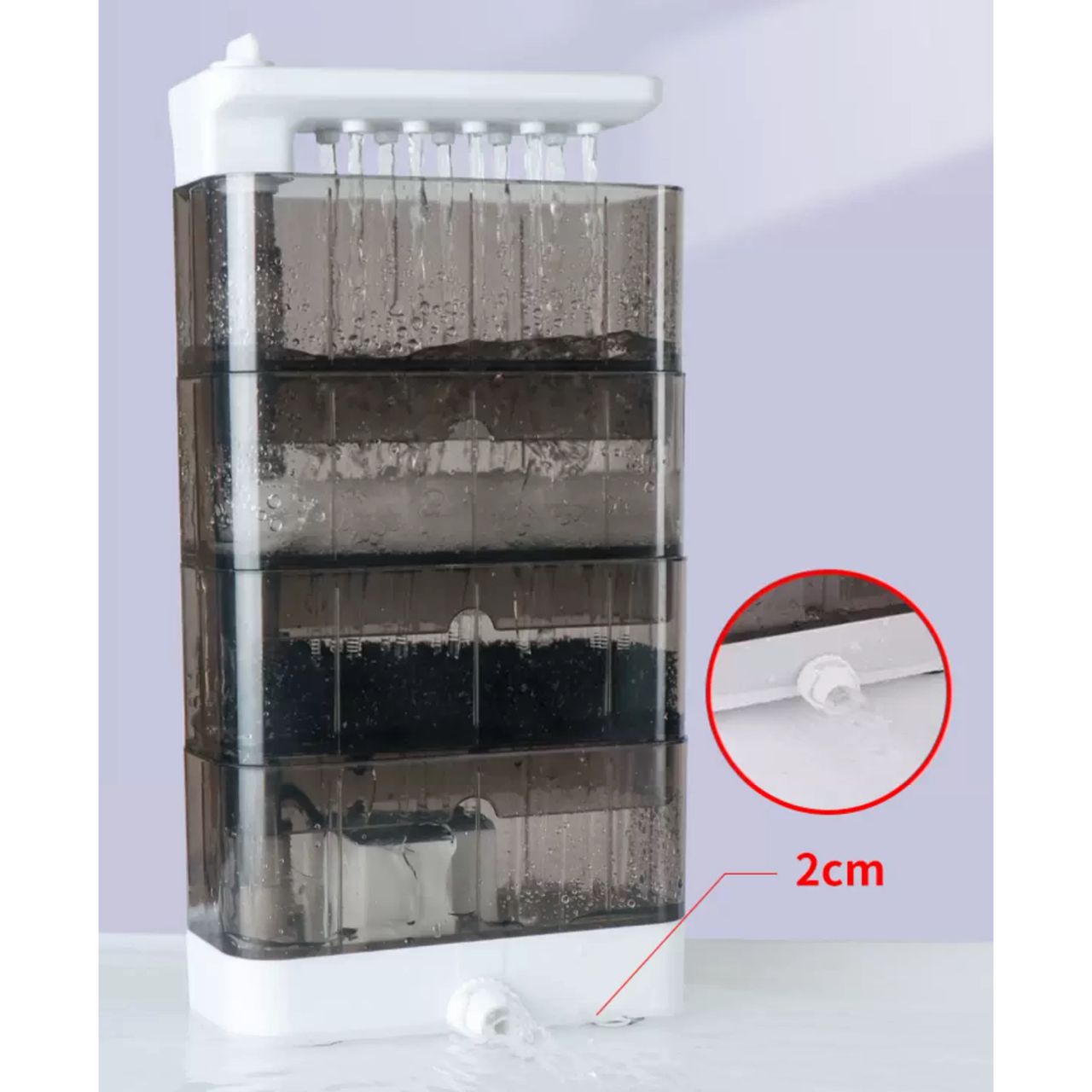 Large Turtle Filter Pump 3/4 Layer Low Water Level Kura-Kura Penapis ...