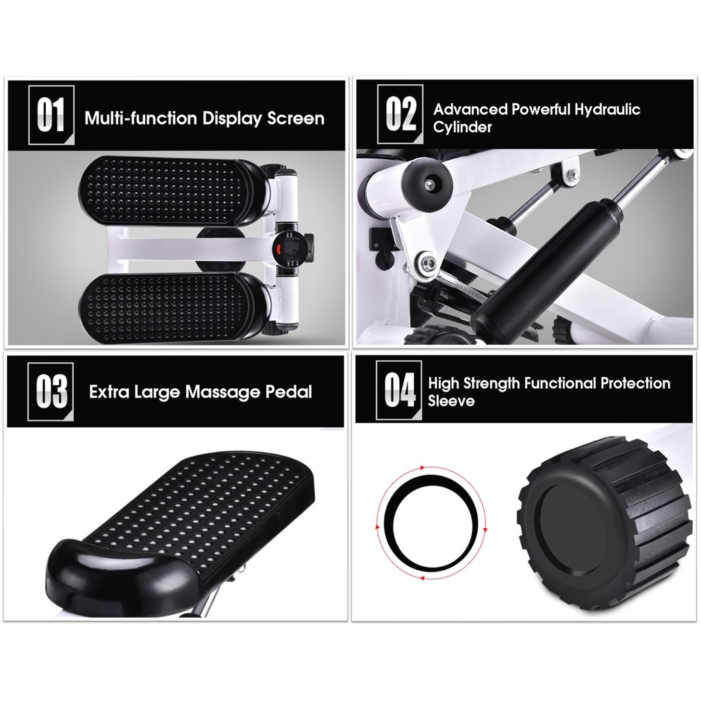 3H Home Stepper Exercise Machine Outdoor/Fitness Healthy Life Leg ...