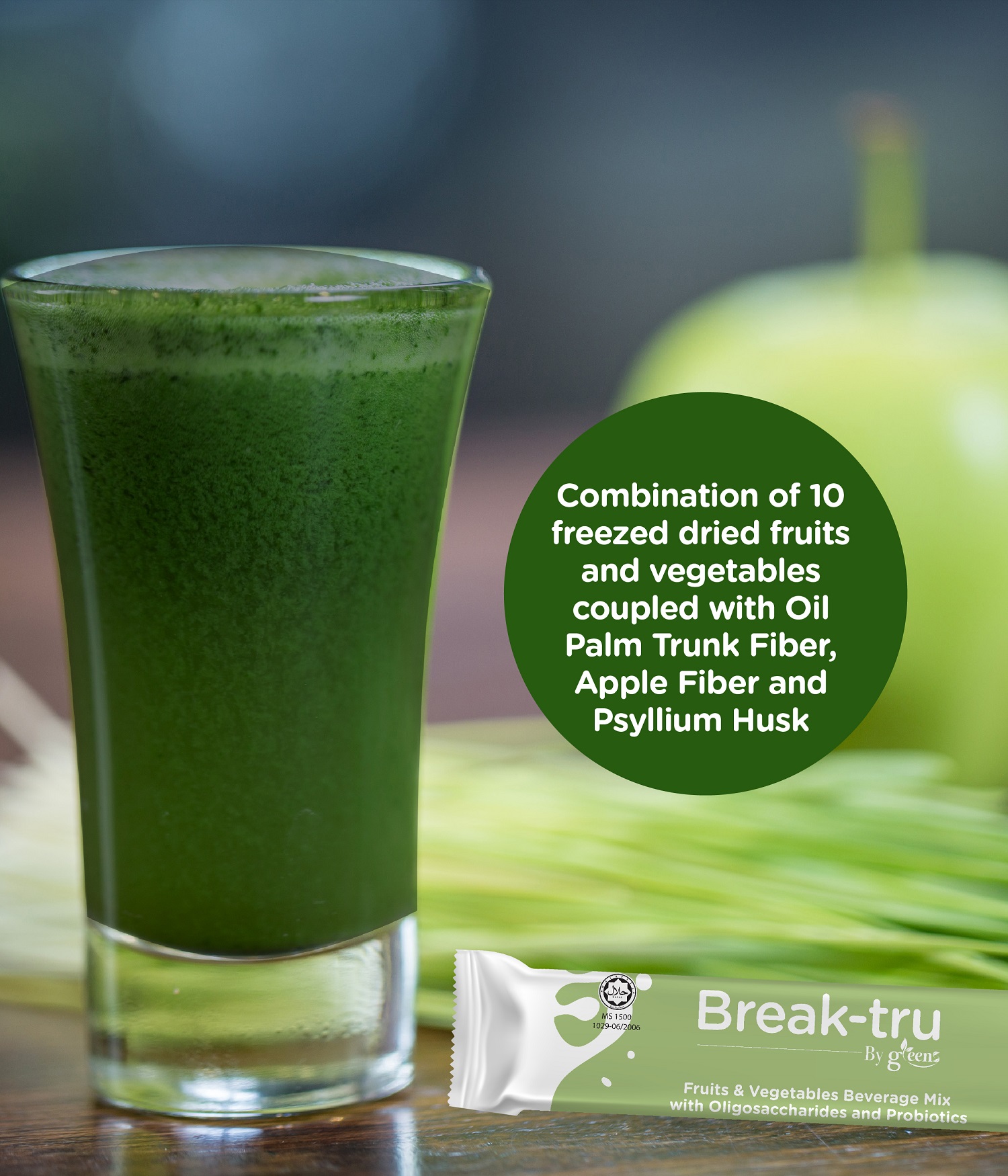 GREENS Break Tru Fiber Detox Drinks (11g x 10's) | Shopee Malaysia