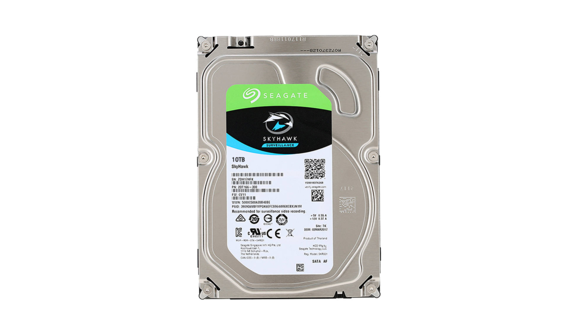 Seagate Skyhawk 10TB 10 TB Surveillance Security Hard Disk HDD Drive ...