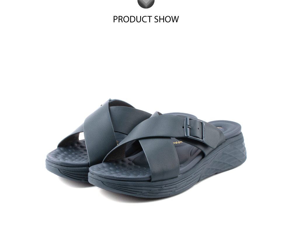 LARRIE Kasut Perempuan Natalie Buckle Slip On Selipar - L82407-KT01SV ...