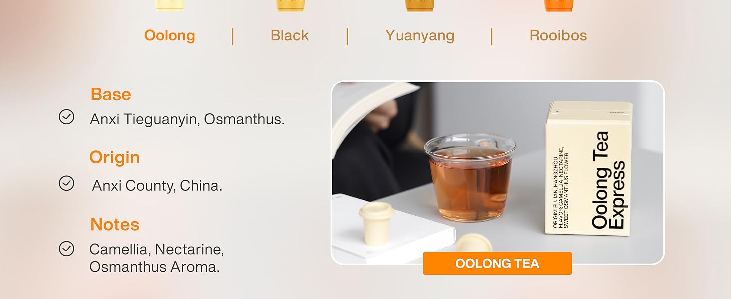 SATURNBIRD Instant Tea Cold Brew | Oolong Tea, Black Tea, Yuanyang | 1g ...