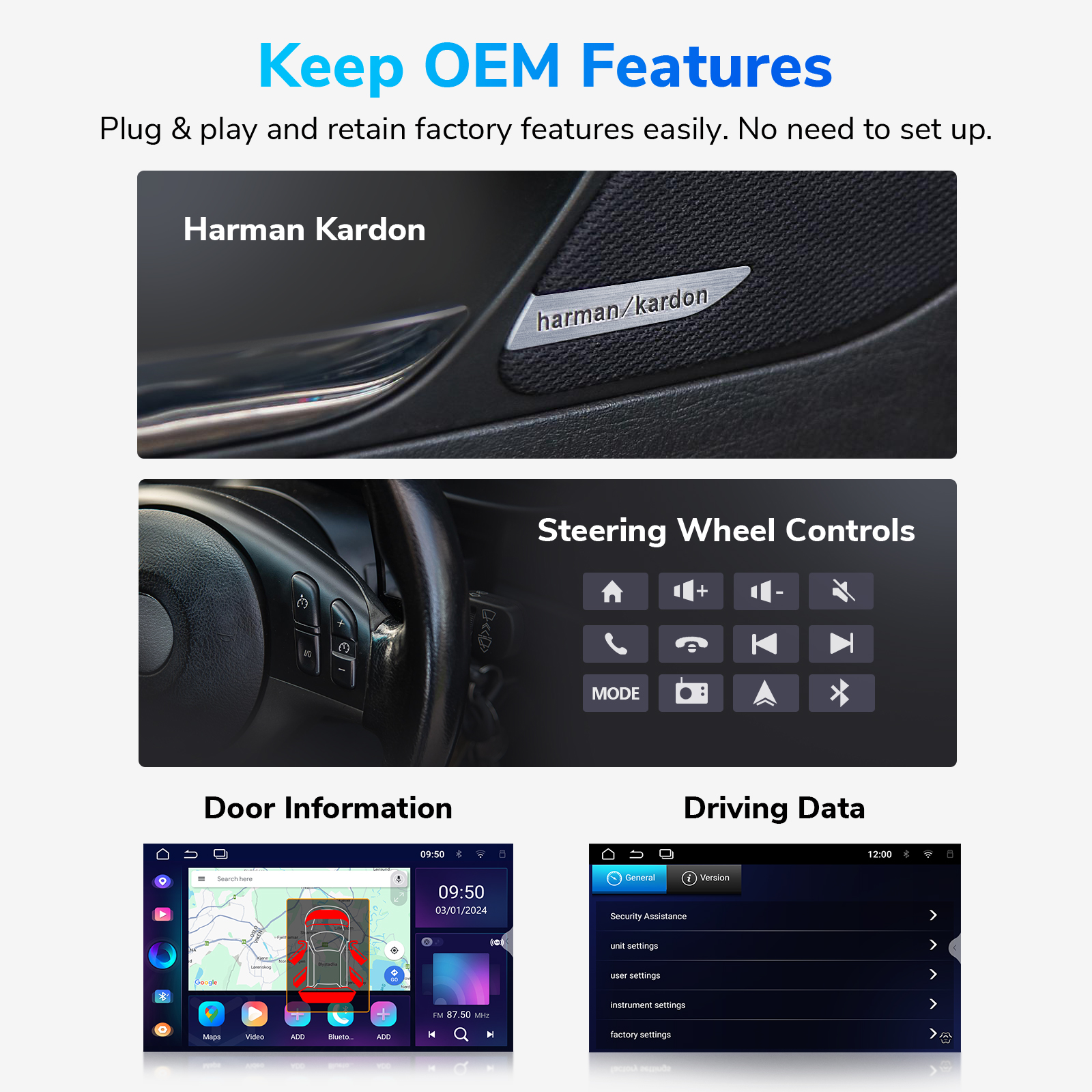 Eonon Latest Android 13 BMW E39 Android Player Apple CarPlay Android ...