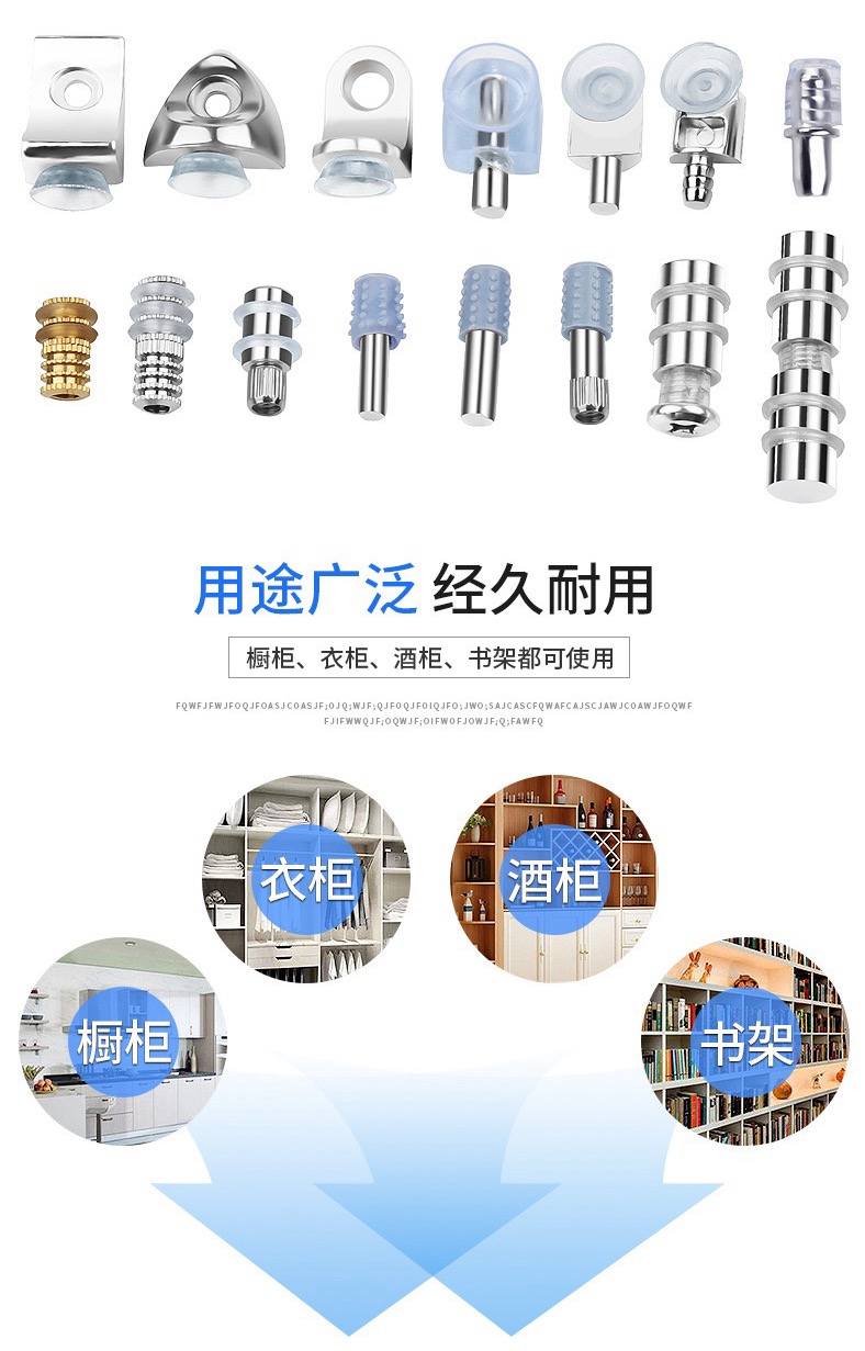 ClassAHW Glass Stud Holder Bracket Stud Pin Support Clip 8mm 10mm Zinc ...