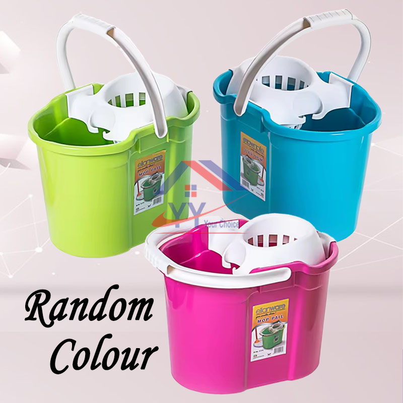 Elianware E-218 Mop Pail With Roller/Mopping Pail With Wheels& Cover ...