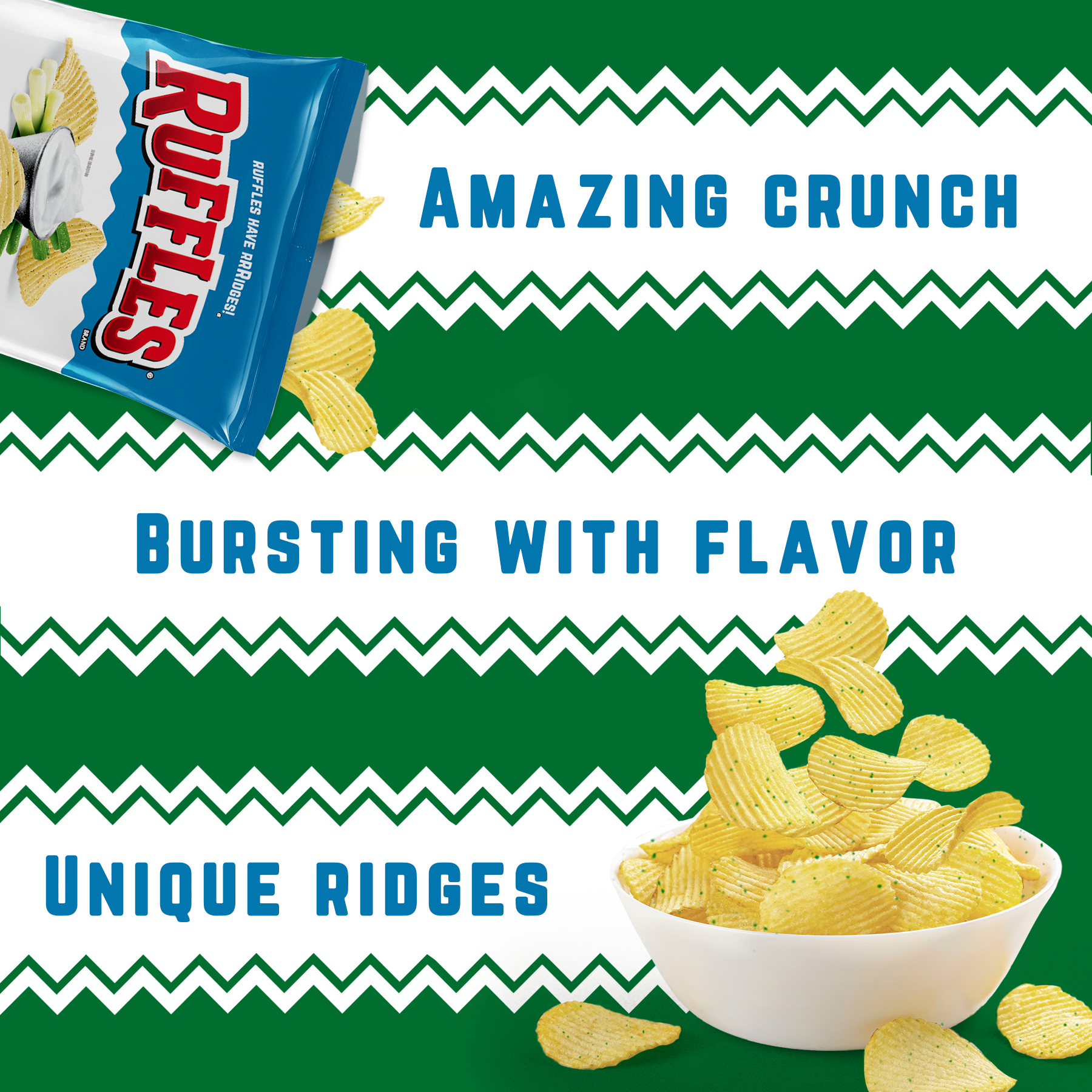 Ruffles Sour Cream & Onion 170g | Shopee Malaysia