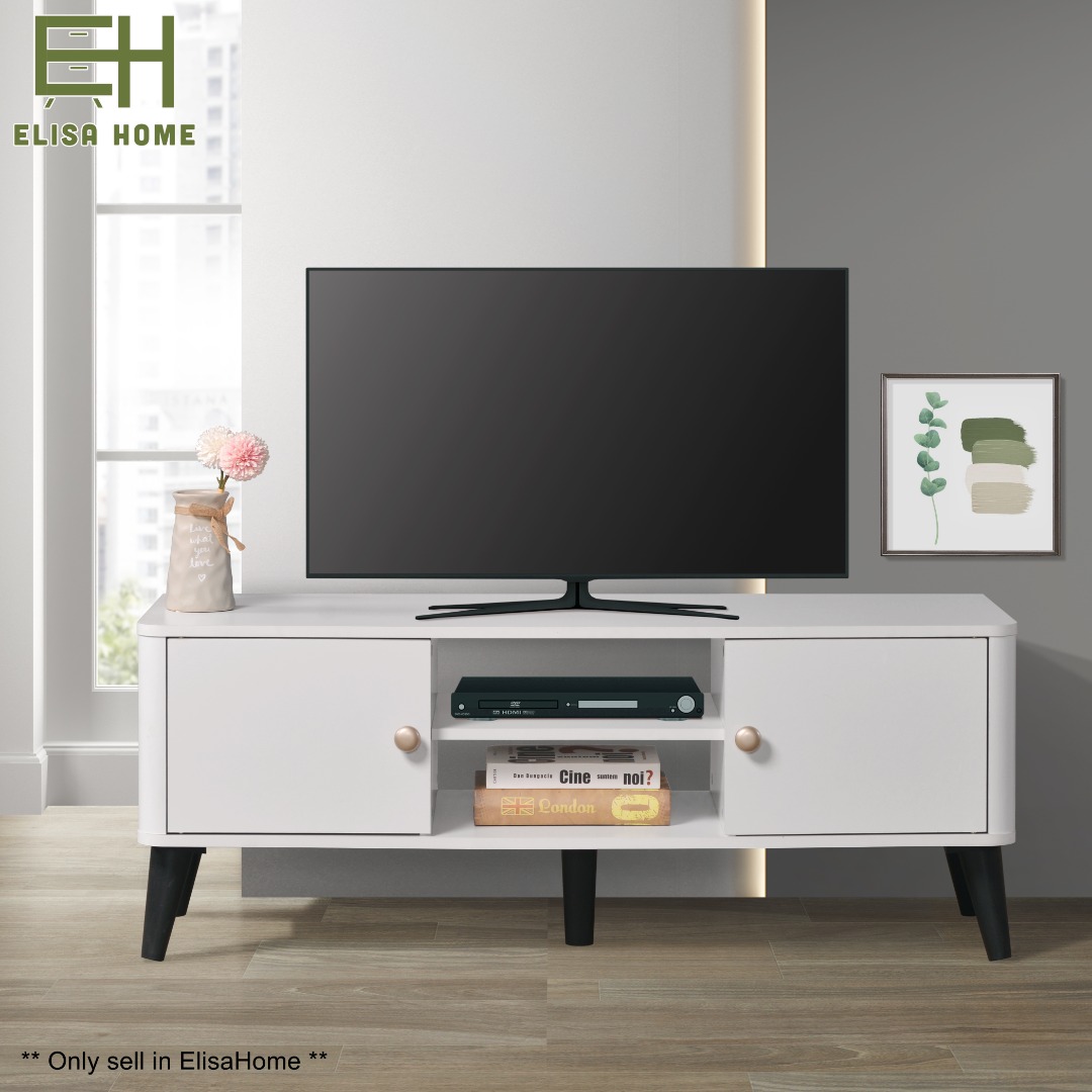 ELISA HOME Emilia 4 Feet TV Cabinet Rak TV 电视柜 | Shopee Malaysia