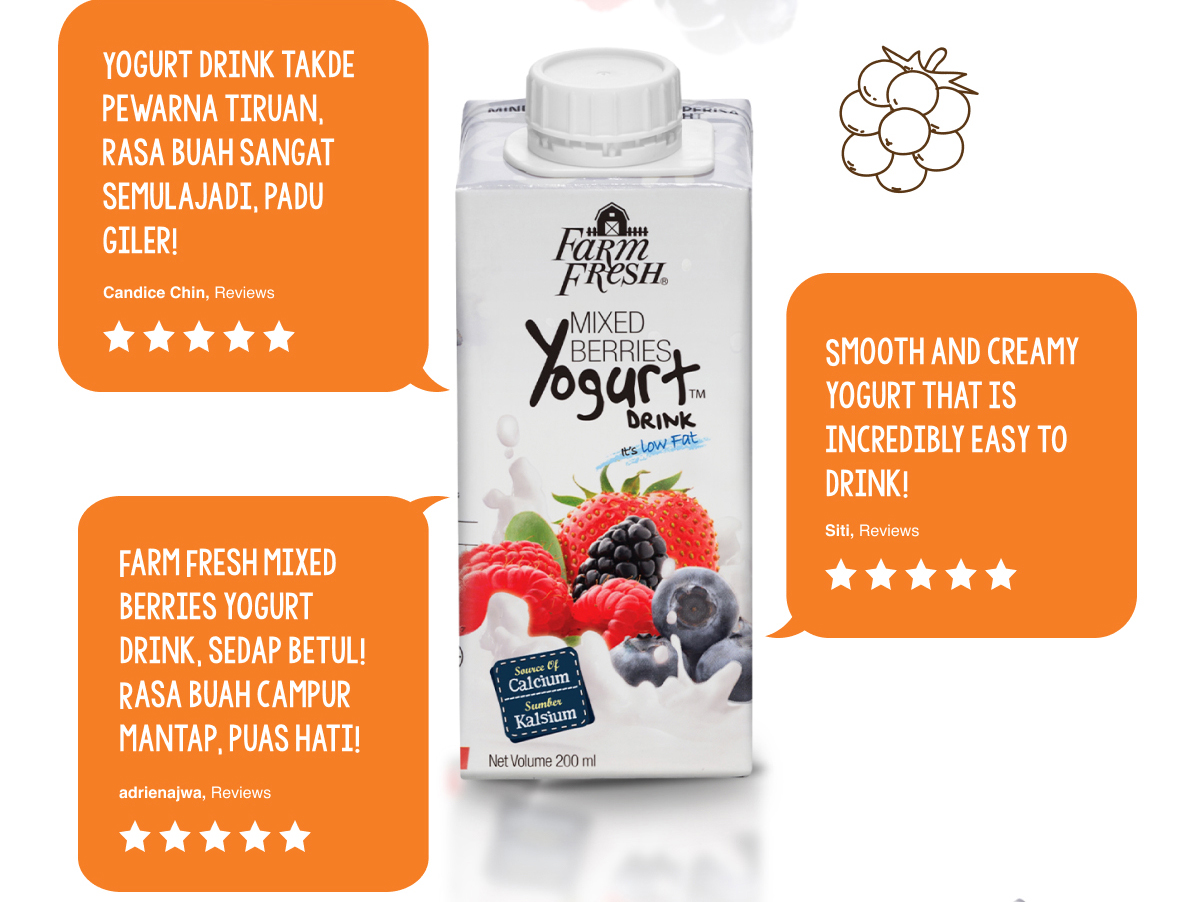 Farm Fresh UHT Yogurt Drink Mixberry 125ml x 32 Packs | Shopee Malaysia