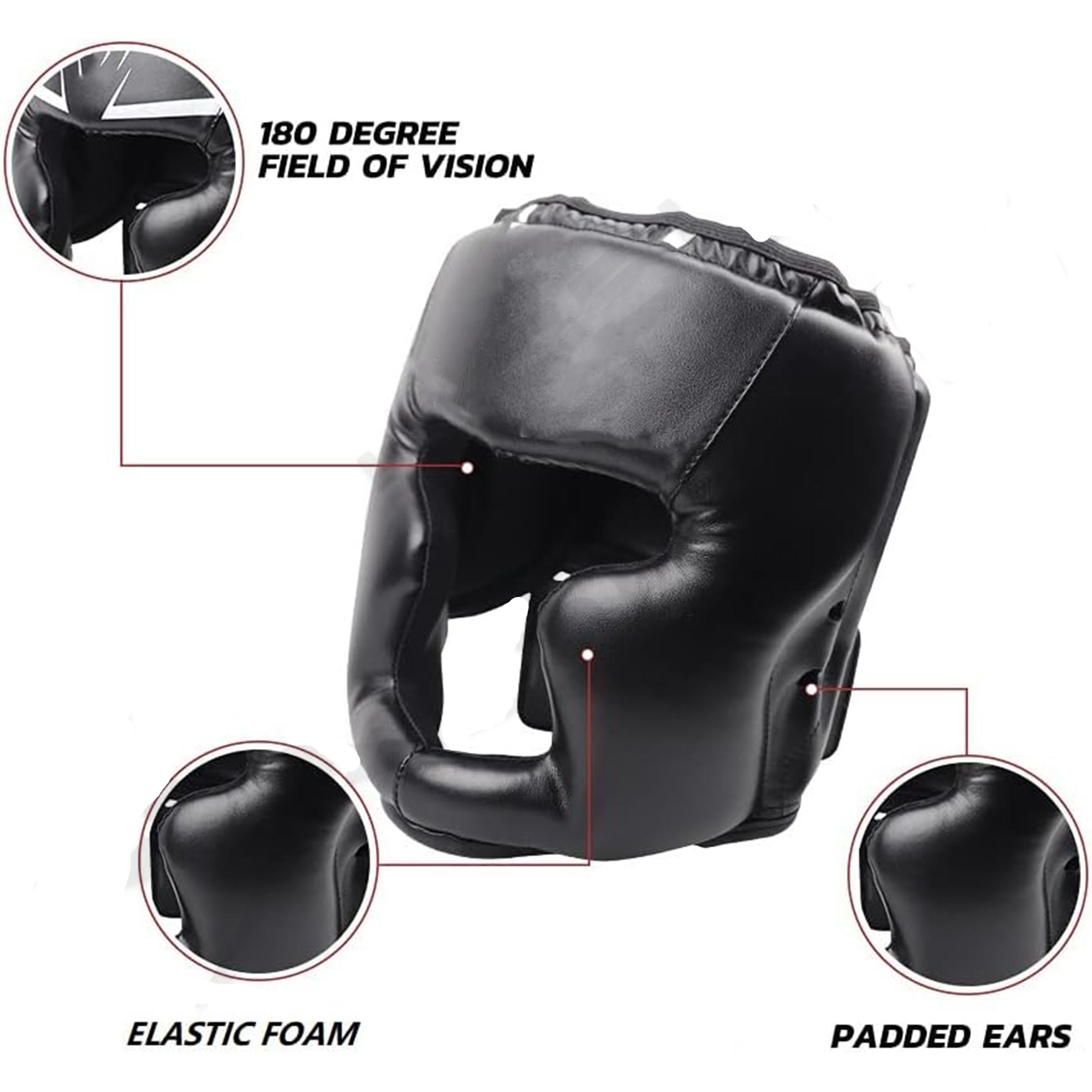 3H HELMET PELINDUNG KEPALA/Kick Boxing Helmet Guard-Untuk Muay Thai ...