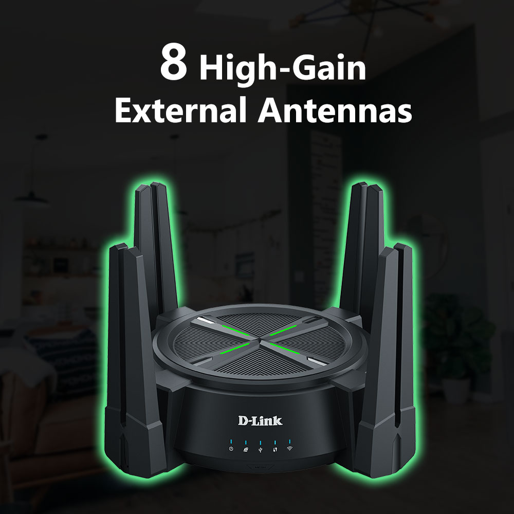 D-Link AX6000 Multi Gigabit Wi-Fi 6 Router (Can Mesh with TM Router DIR ...