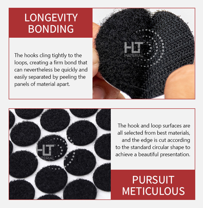 Self Adhesive Velcro Tape Round Dot Hook & Loop Velcro Dot 10mm/15mm ...