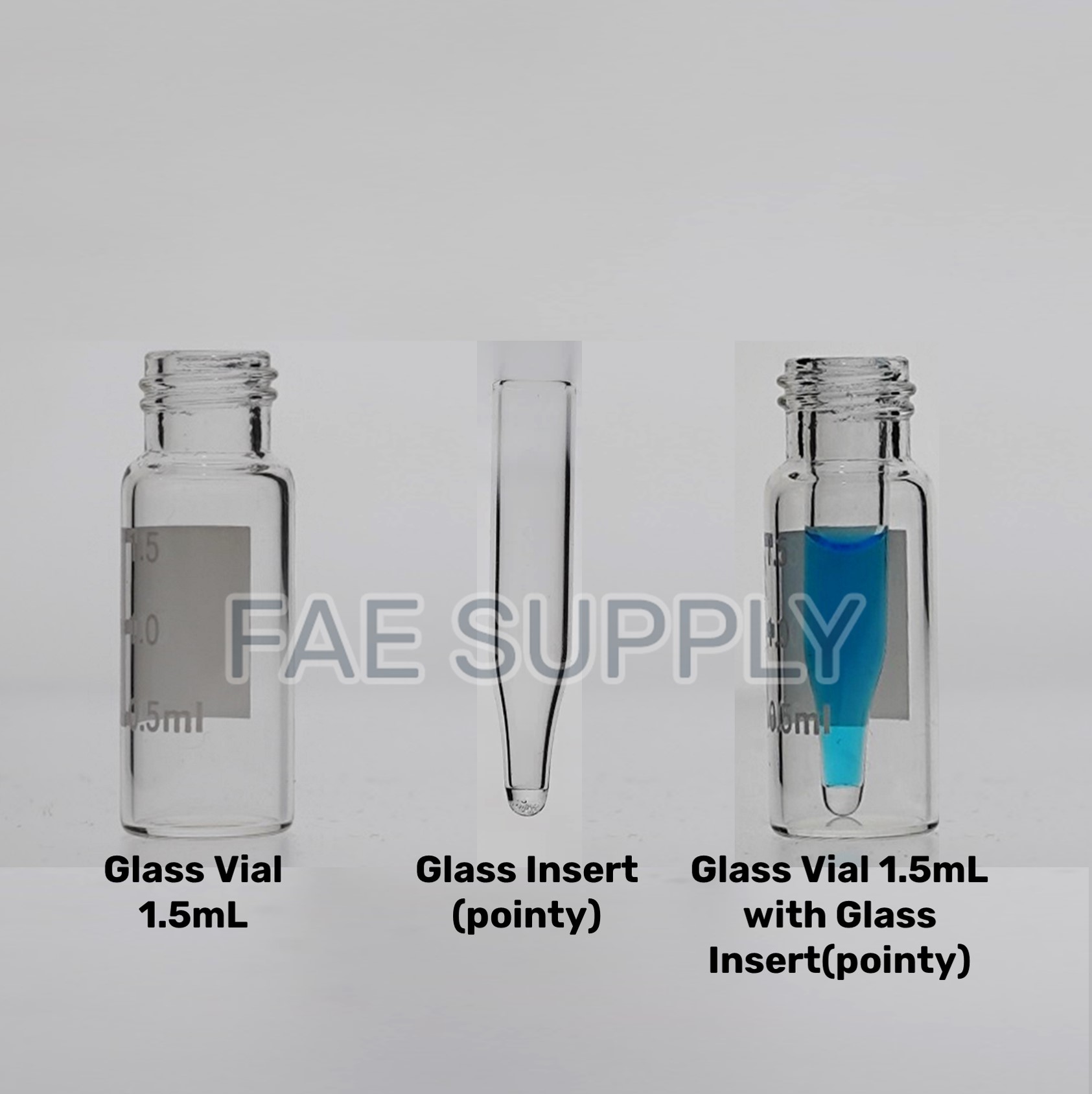 Glass Vial 1.5/2mL 4mL clear amber with cap for lab use HPLC GC Sampel ...