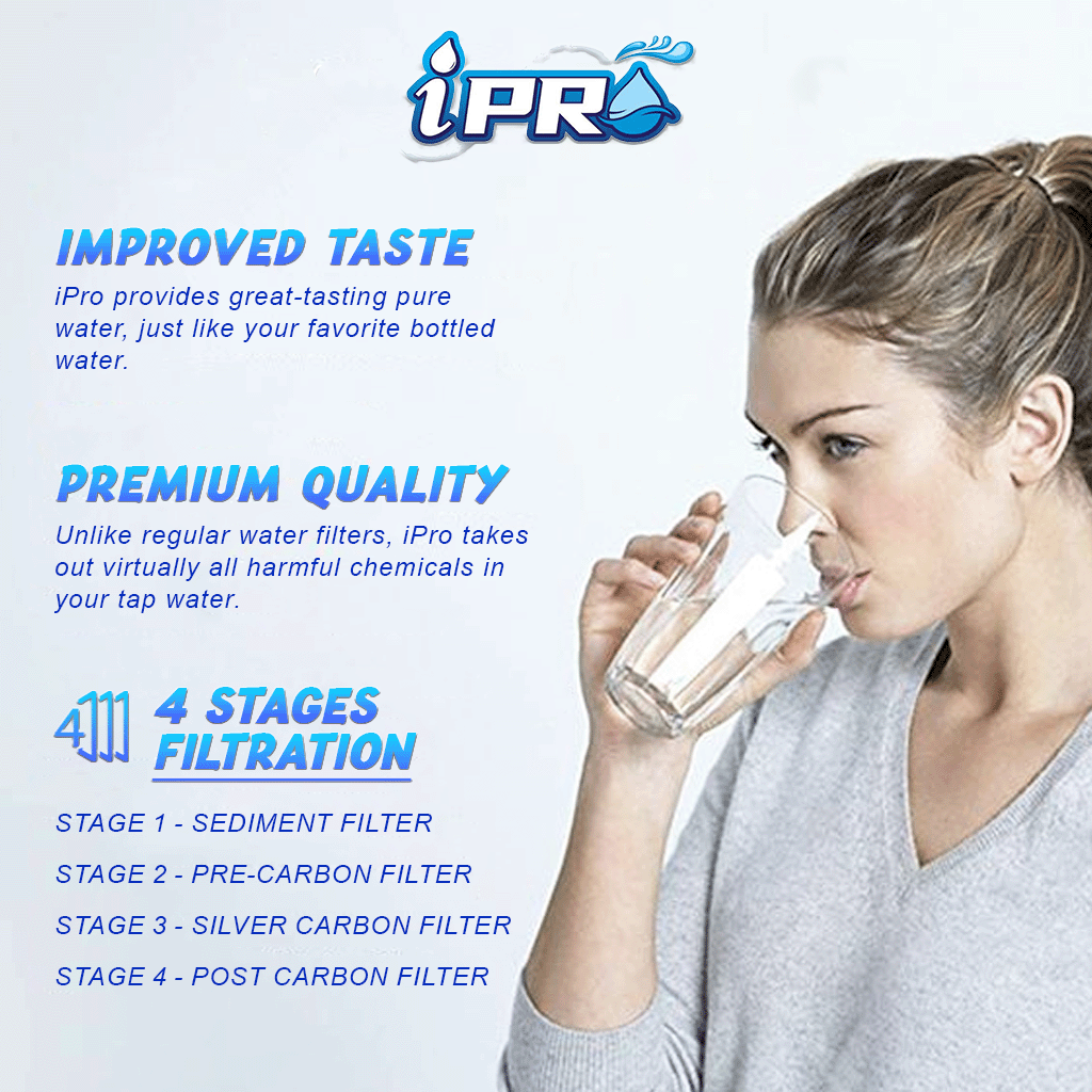 (1PC) IPRO Water Filter Replacement Cartridge for Water Filter ...