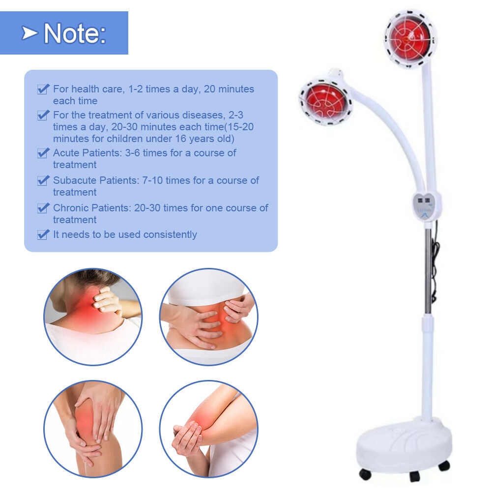 Infrared Lamp Physiotherapy Red Light Therapy Floor Lamp Facial Lamp ...
