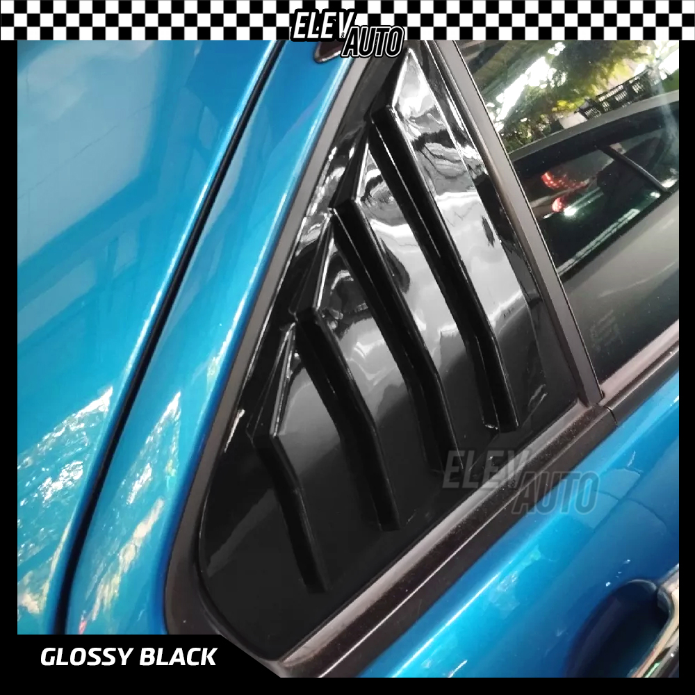 Perodua Bezza Side Louver Cover Triangle Window Shark Fin Trim Carbon ...