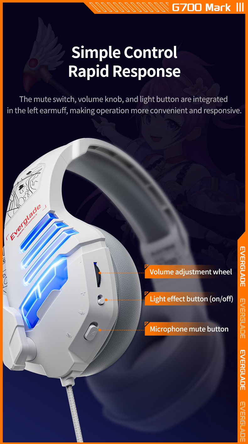 Plextone G700 Mark III Gaming Headset - Razor Series - Type-C + Lampu ...