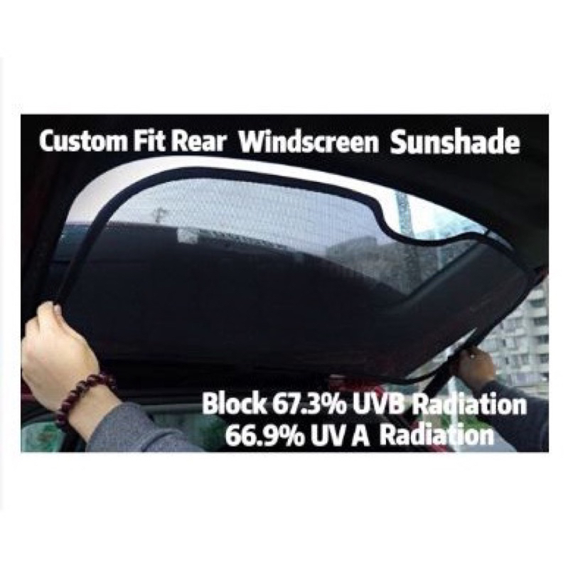 Car Rear Windscreen Car Sunshade Proton Perodua Myvi Axia Alza Aruz ...
