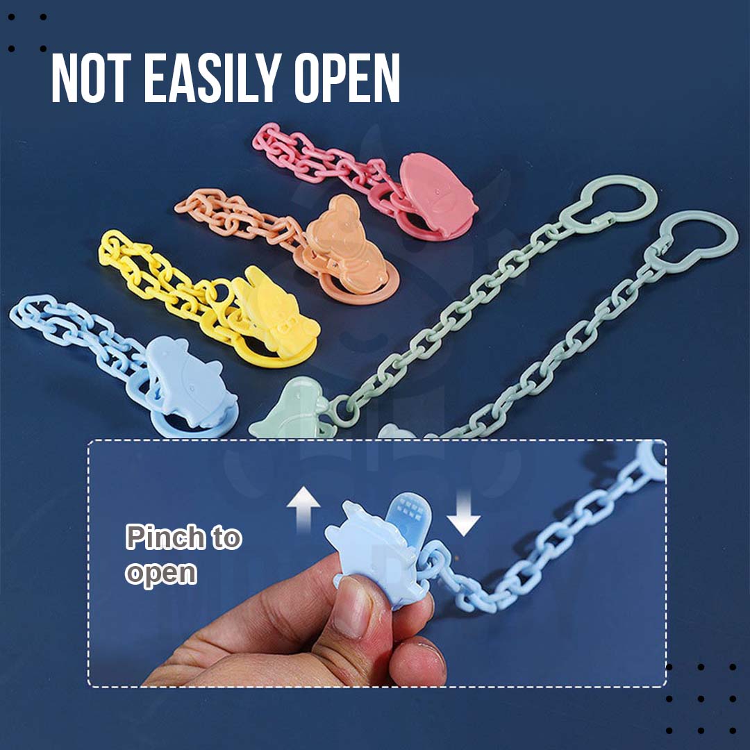 Moo Baby Pacifier Clip Chain Tali Puting Baby Clip Gantung Puting Baby ...
