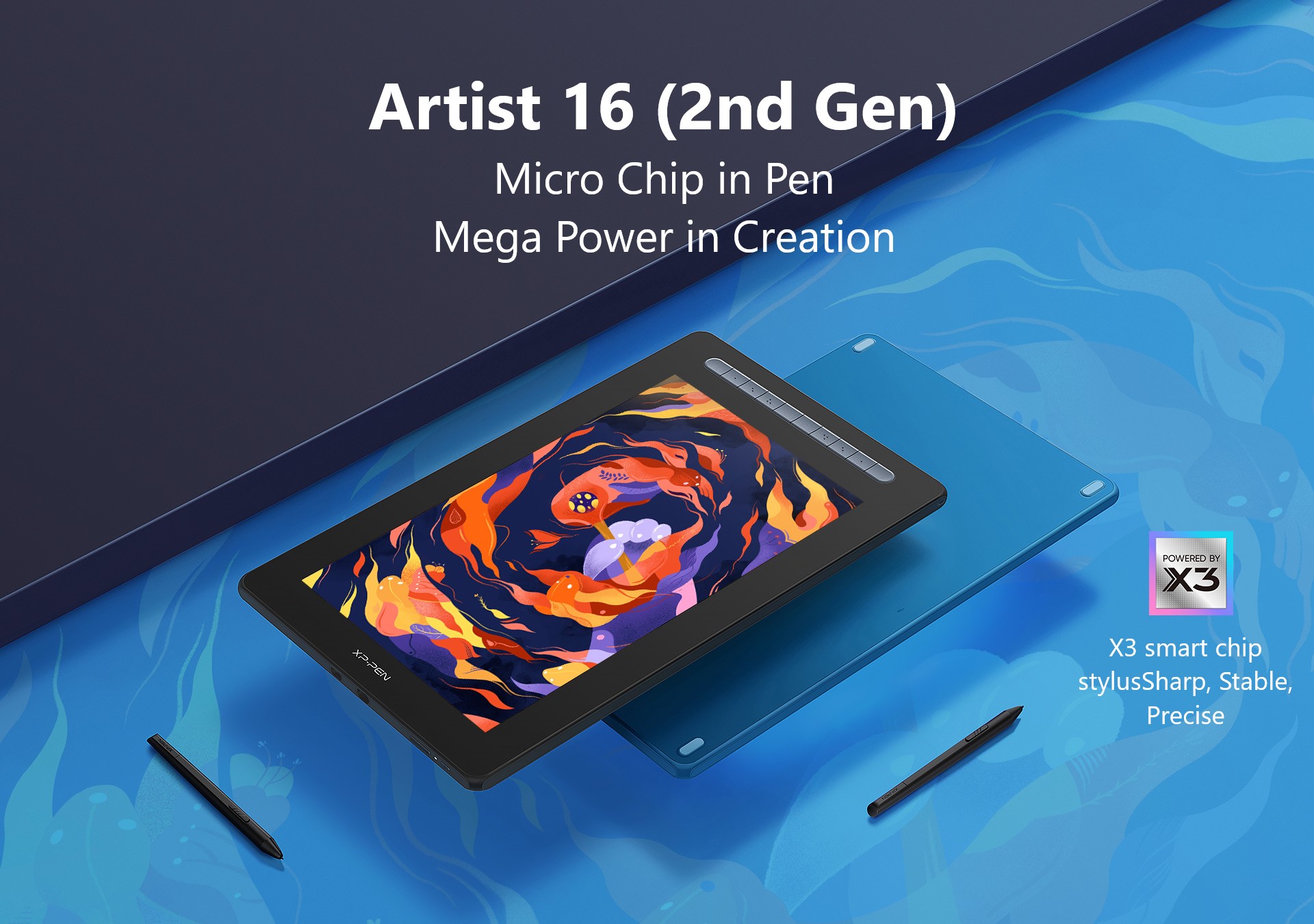 Artist 16 Second Generation with X3 Smart Chip FHD Display Drawing ...