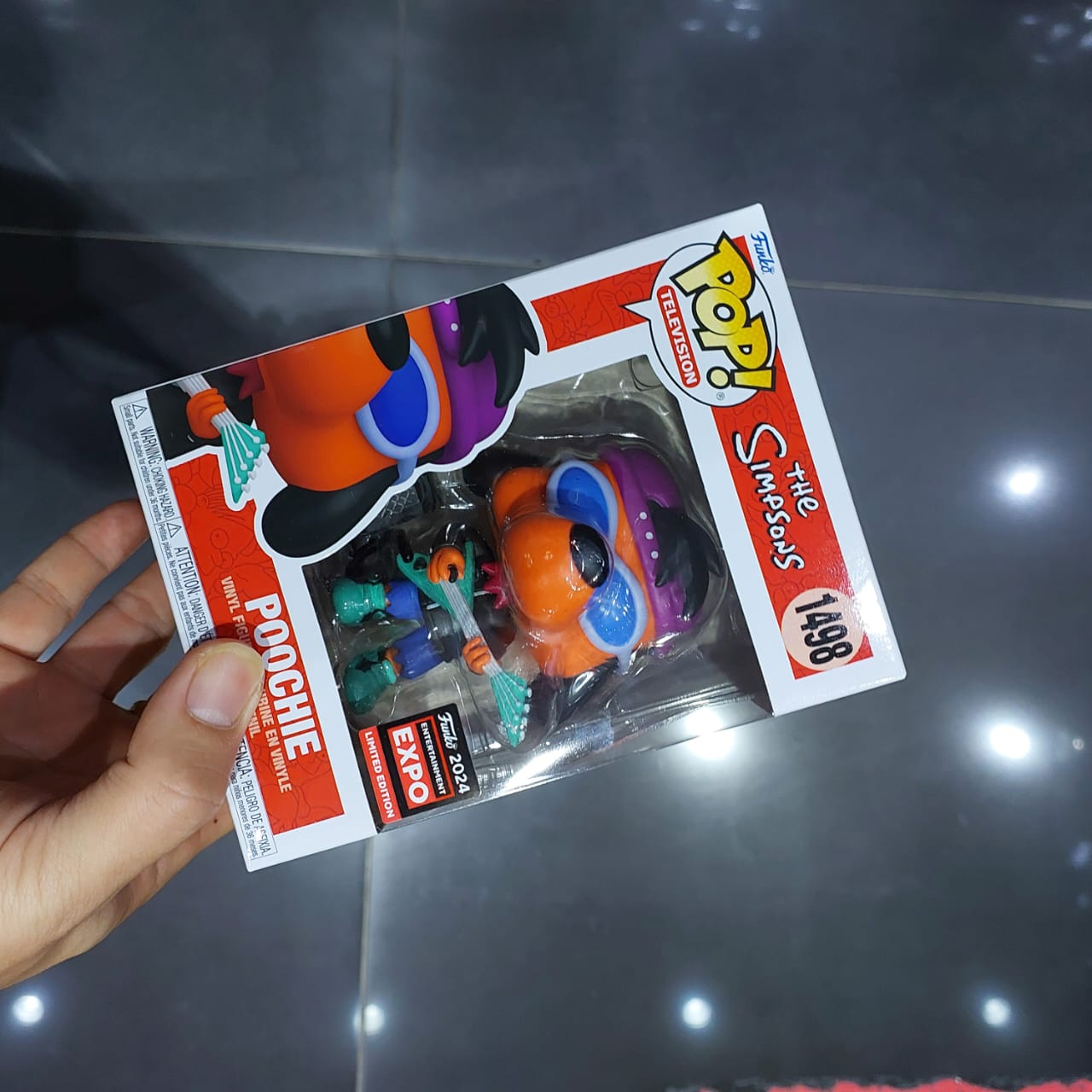 Funko Pop Poochie 1498 The Simpsons Animation Entertainment EXPO 2024 ...
