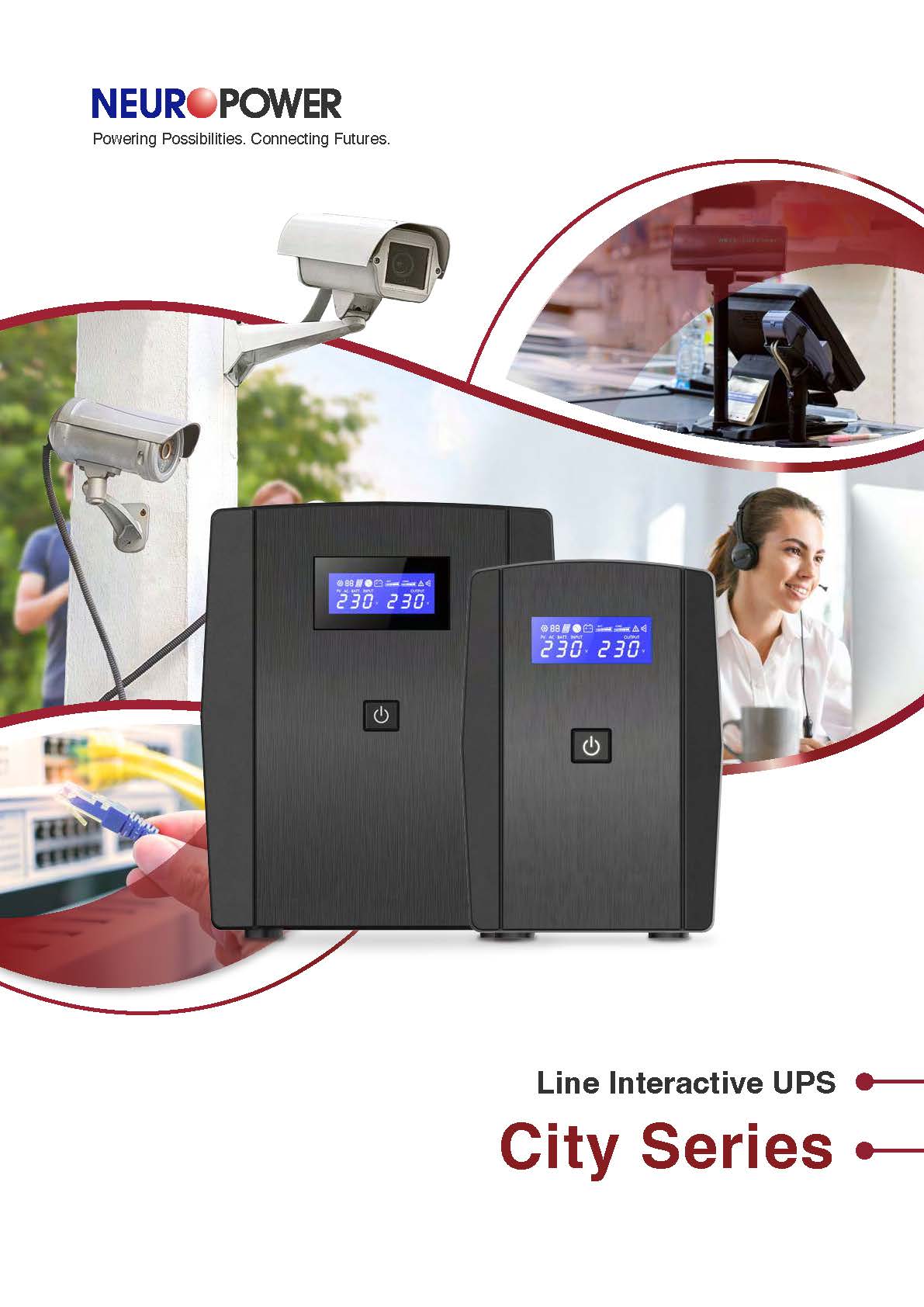 NEUROPOWER City Series UPS Uninterruptible Power Supply with Built-In ...