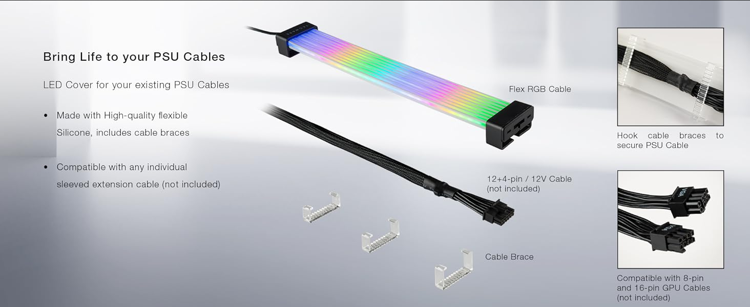 Tecware Flex ARGB 5V 3 pin ARGB Sync,8-pin,16-pin,24 pin & Flex Sleeved ...