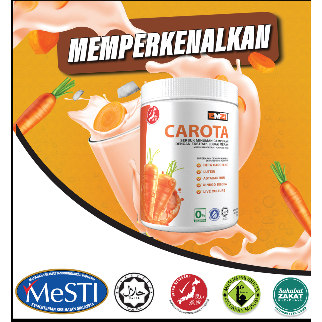 Emzi Carota Dari Ekstrak Lobak Merah (270g) | Shopee Malaysia