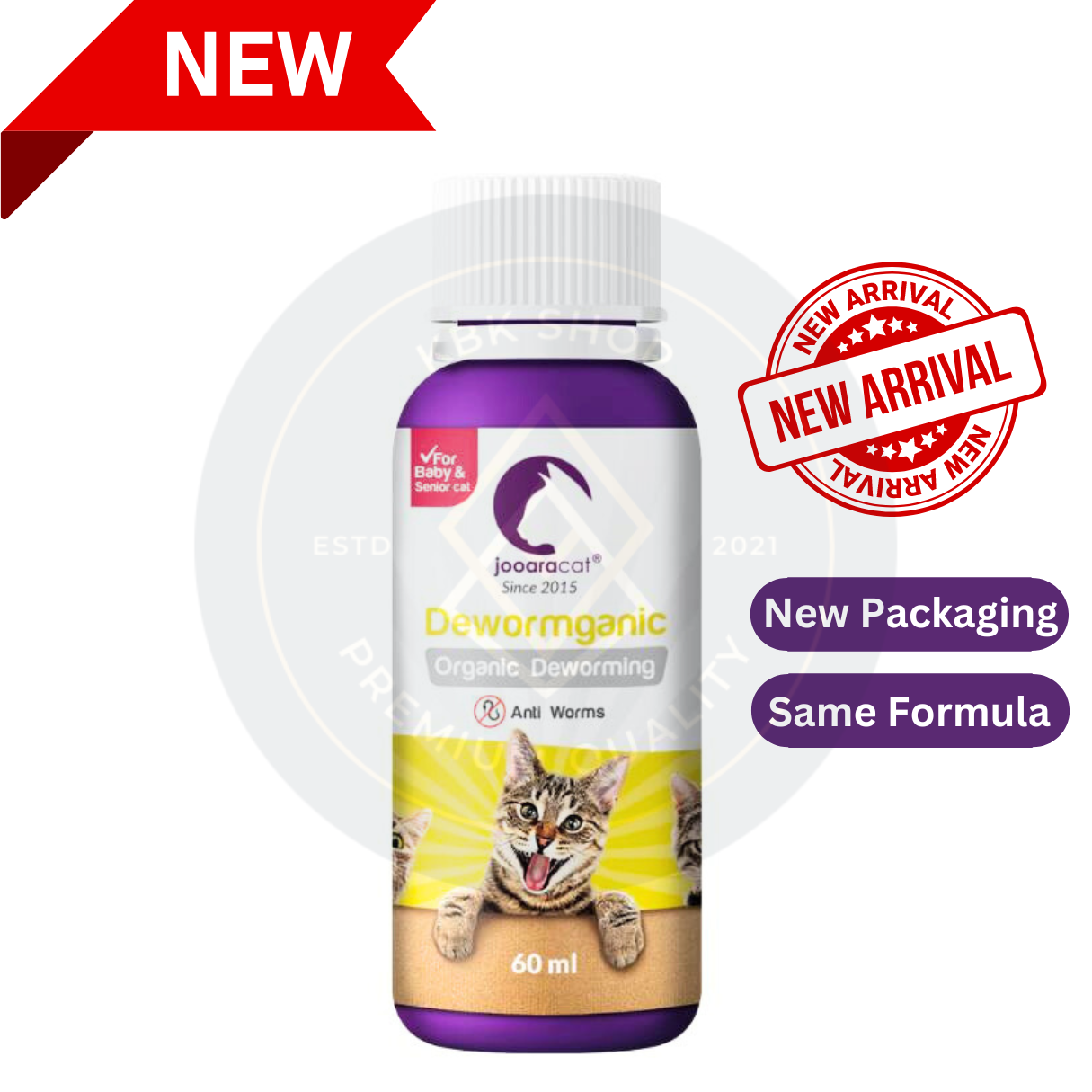 Dewormganic - Cat & Kitten Organic Deworming Liquid / Ubat Cacing (60ML) | Shopee Malaysia