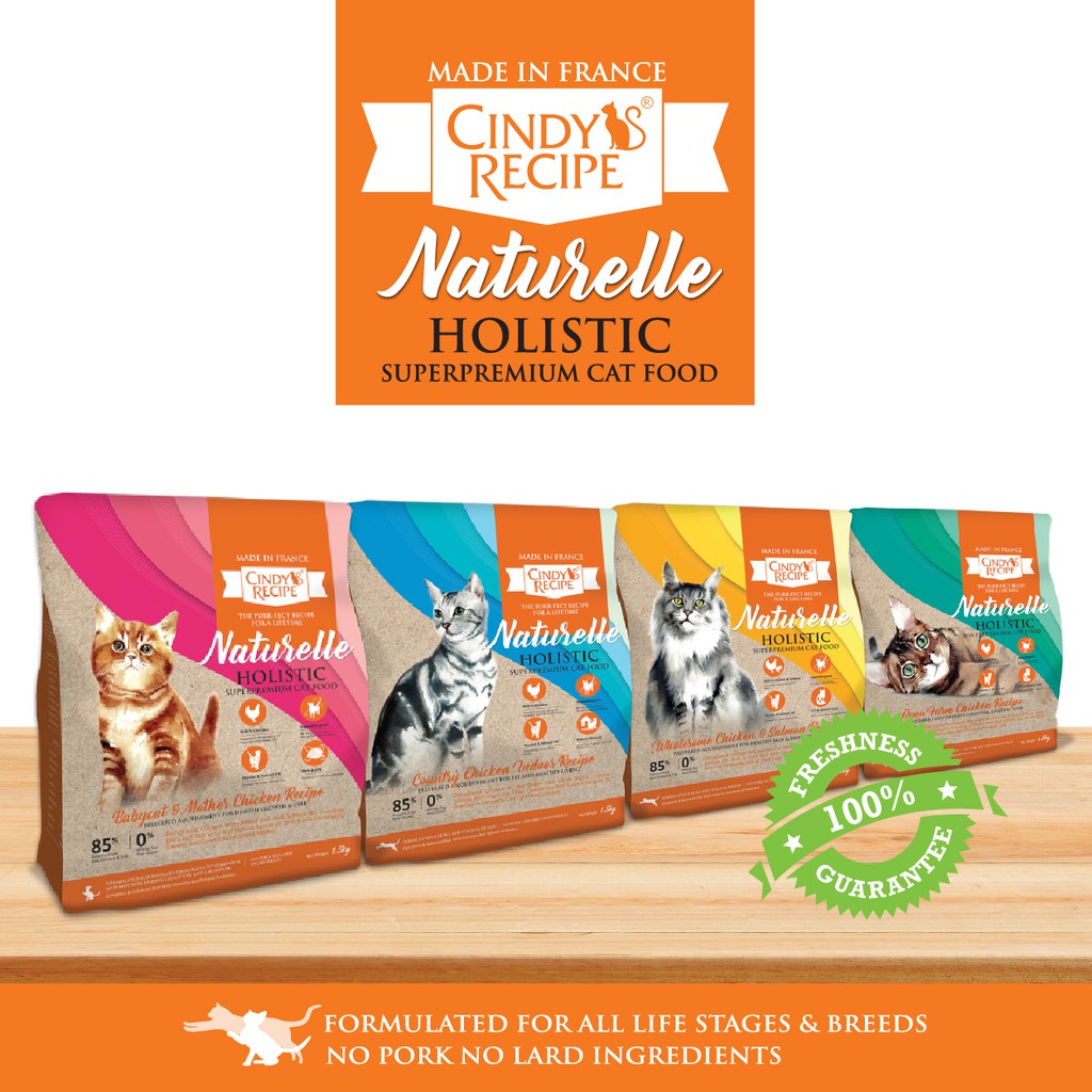CINDY'S RECIPE NATURELLE HOLISTIC Cat Dry Food (7kg) | Shopee Malaysia