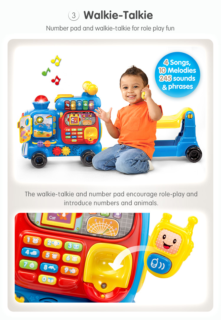 VTech 4 in 1 Ultimate Alphabet Train (Blue) Ride-on Toys Learning kids ...