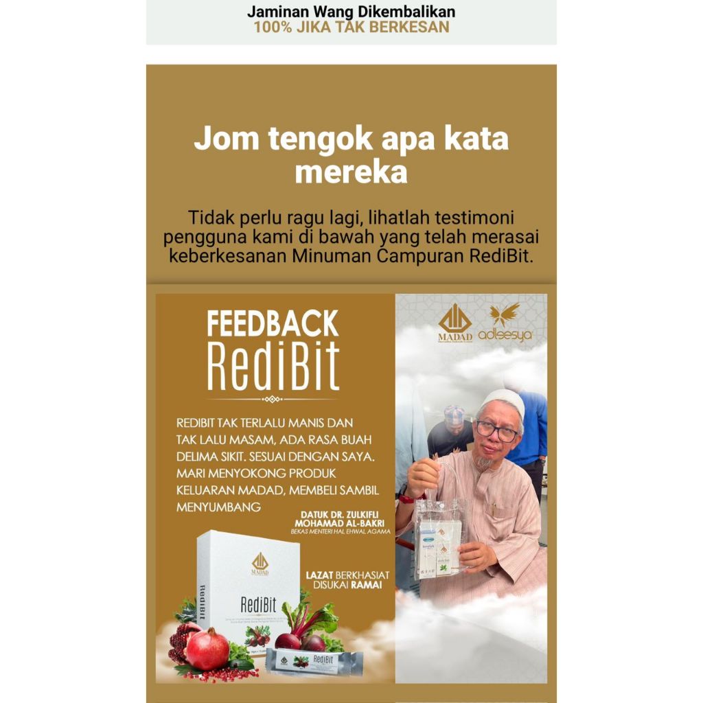 [100% ORIGINAL] MADAD REDIBIT by Ustaz Ya'akub Yusra ENERGY BOOSTER 15 ...