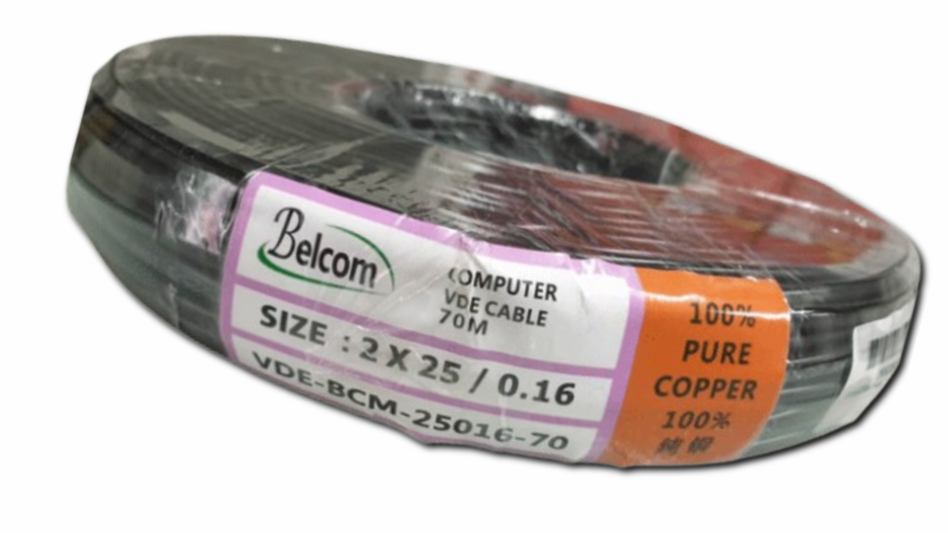 Power VDE 2 Core Wire Cable 2x25 / 0.16 Thick 70M 70 Meter 100% Pure ...