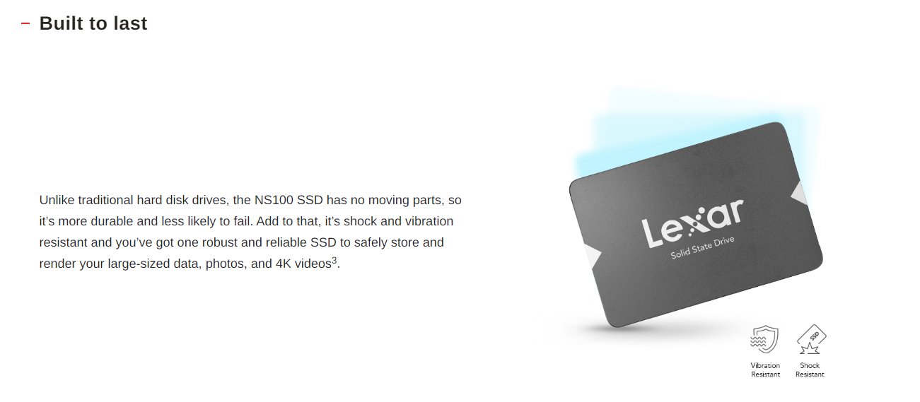 LEXAR NS100 256GB/512GB/1TB 2.5” SATA III (6GB/S) INT SSD INTERNAL ...
