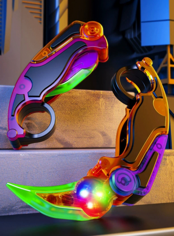 3D Gravity Carrot Knife Toy Ninja Folding Claw Decompression Fidget ...