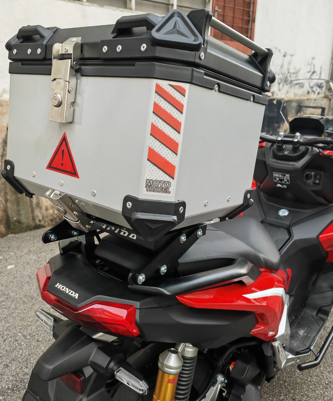Monorack Adjustable RAPIDO Box Alloy 45L Aluminum Honda ADV160 ADV 160 ...