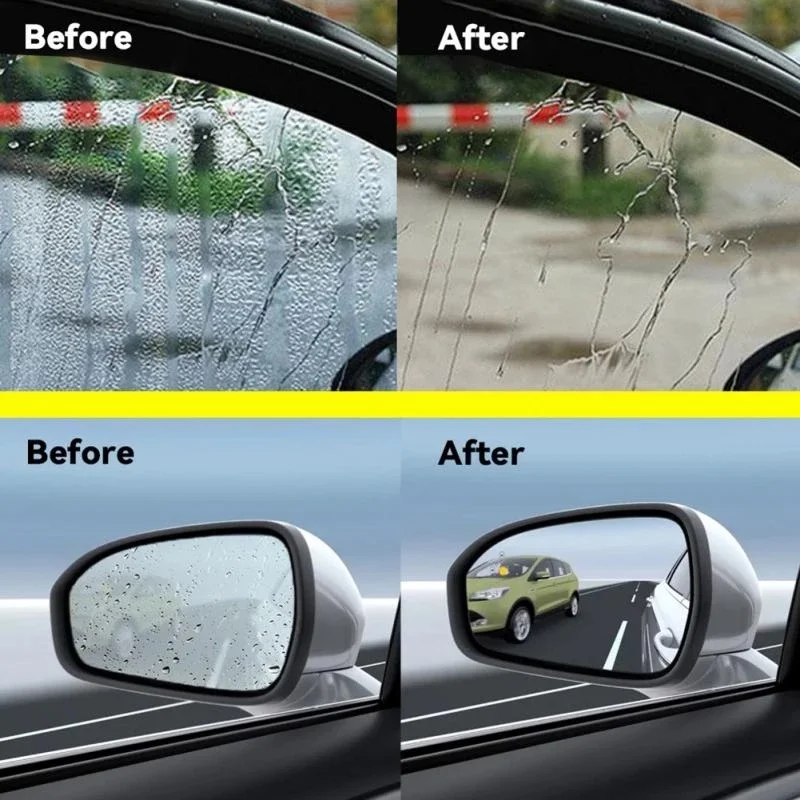 [ Side Mirror Glass Coating ] SPD Rain Water Repellant Anti Rain Mist ...