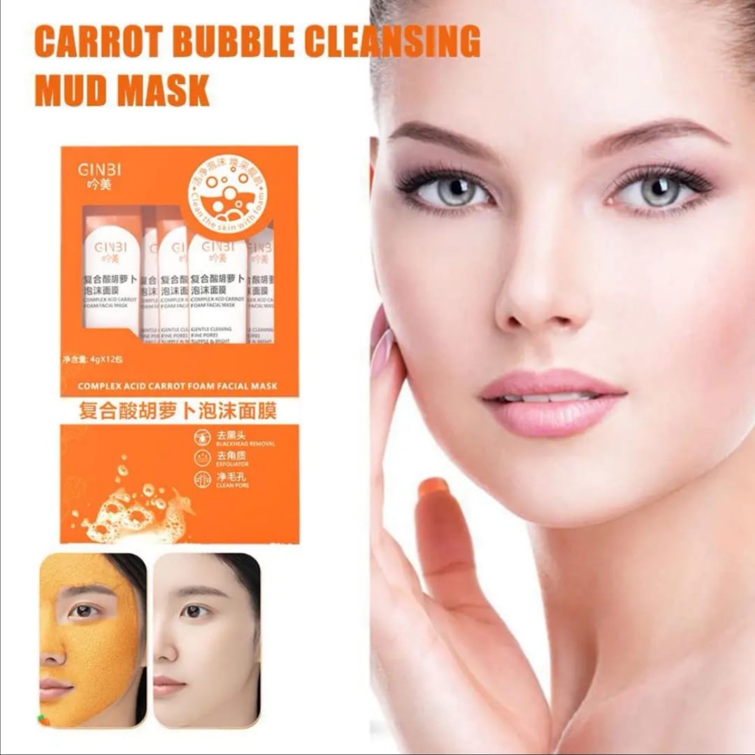 WHOLESALE GINBI Ninjin Compound Soromer Acid Carrot Foaming Facial Mask ...
