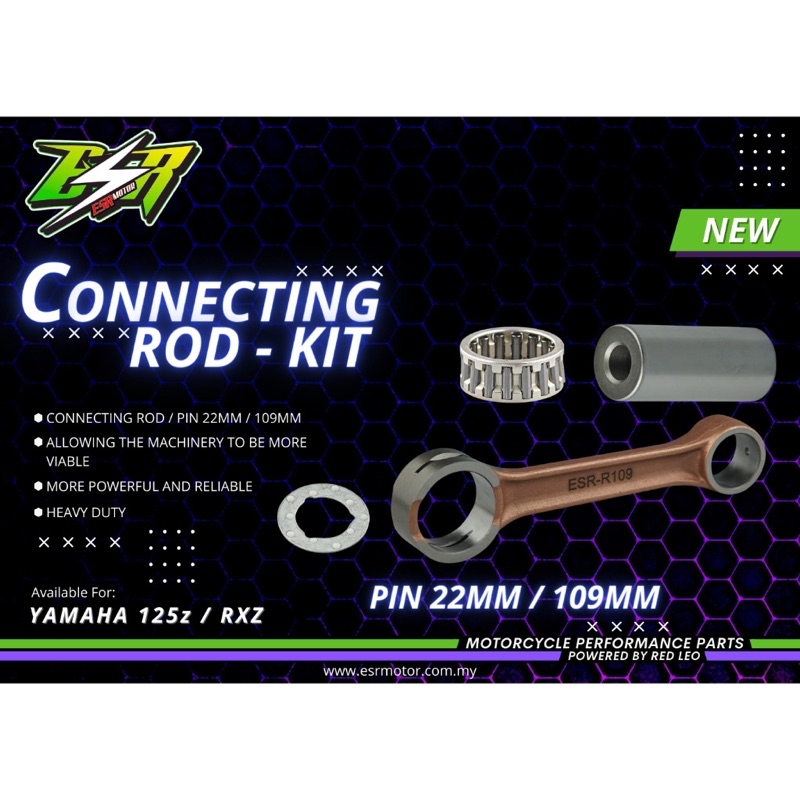 ESR MOTOR CONNECTING ROD Y125Z 125ZR RXZ RR150 100% ORIGINAL ESR MOTOR ...