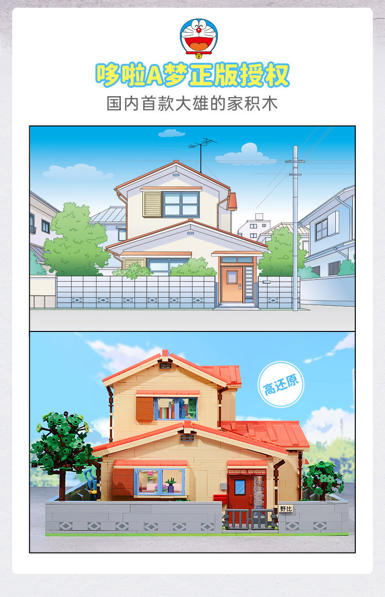 Keeppley building blocks - Doraemon Nobita’s Family House ( compatible ...