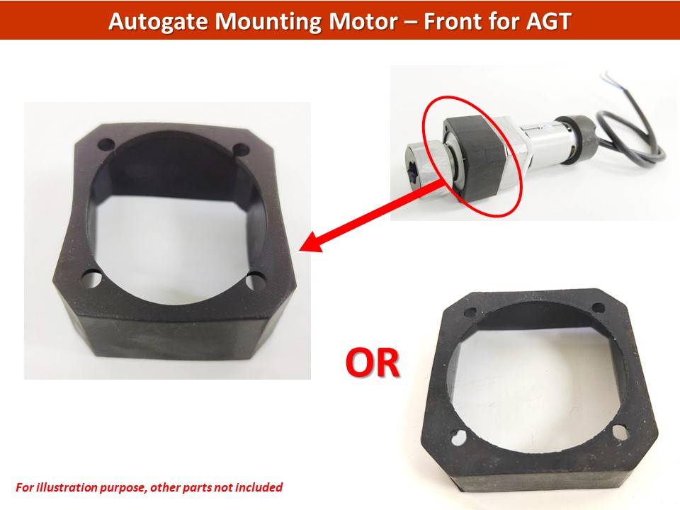 AGT Autogate Mini Motor accessories - Rubber Coupling / Arm Coupling / Mounting Motor for AGT 01 ...