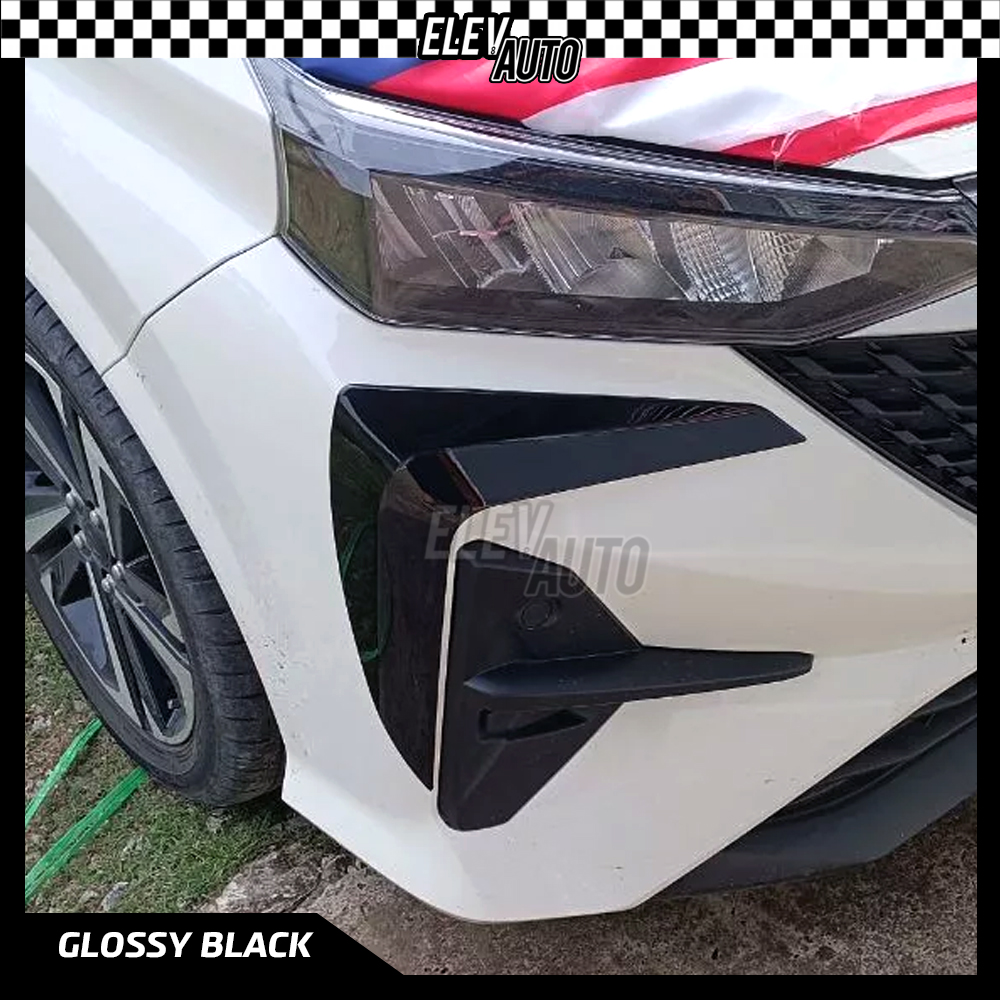 Perodua Alza 2022-2024 Front Bumper Canard Side Trim Cover Carbon ...