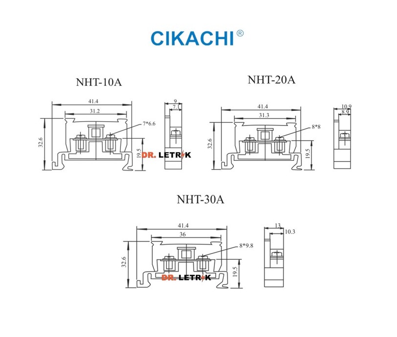 CIKACHI CKC NHT Din Rail Type Terminal Block NHT Series Cassette ...