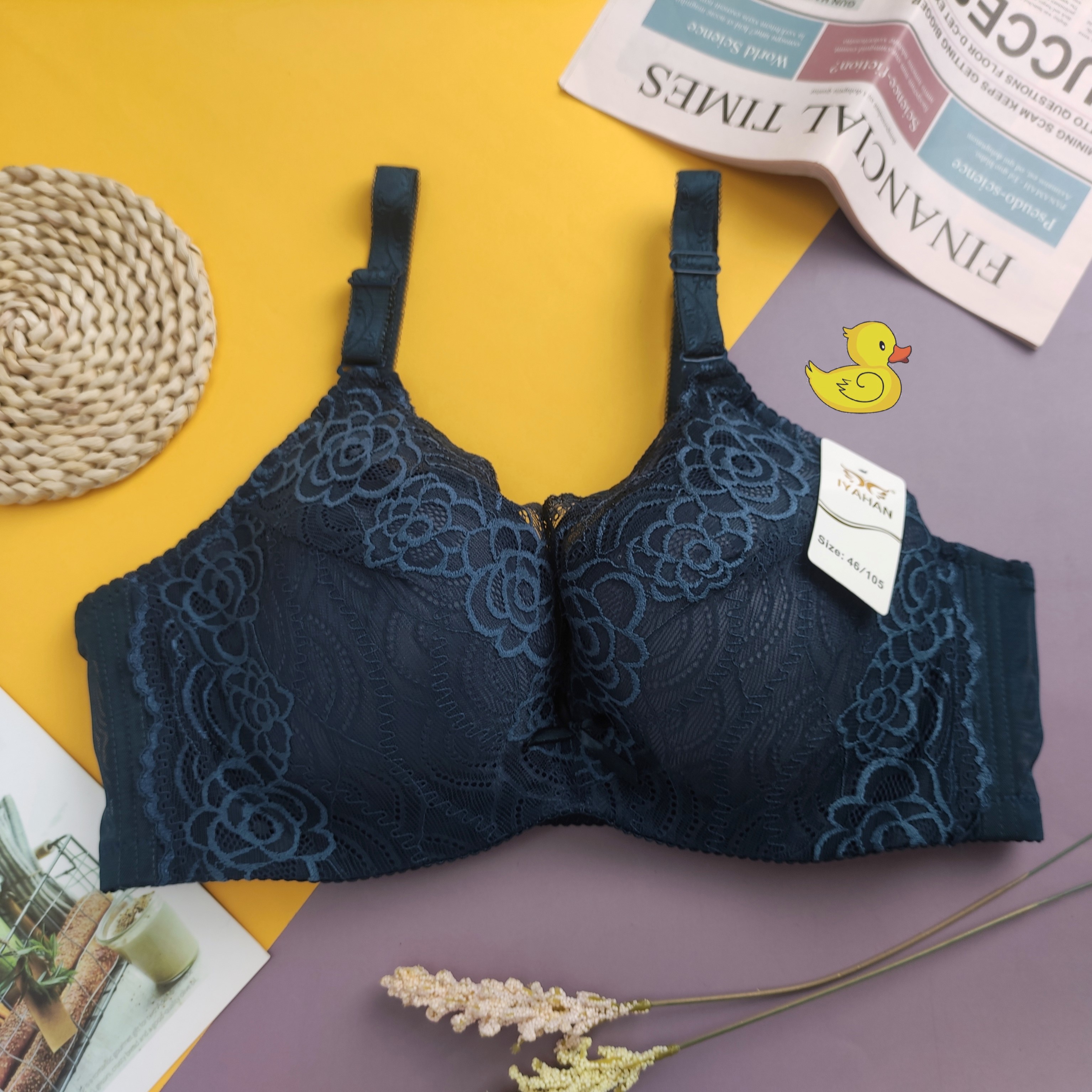 Bra Women Plus Size Lace Full Cup Wired Baju Dalam Wanita Renda Cup ...
