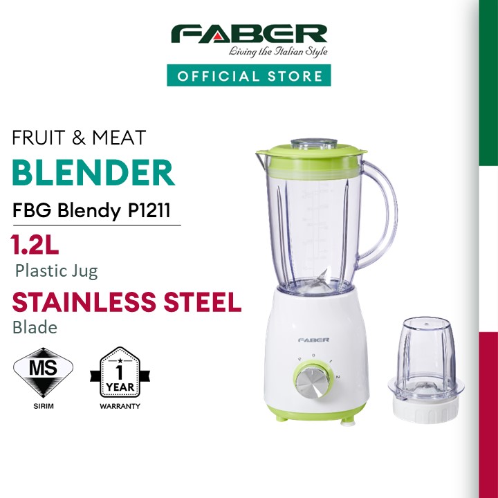 [FAST SHIPPING] Faber Fruit & Meat Glass Blender Fbg Blendy P1010 1L ...