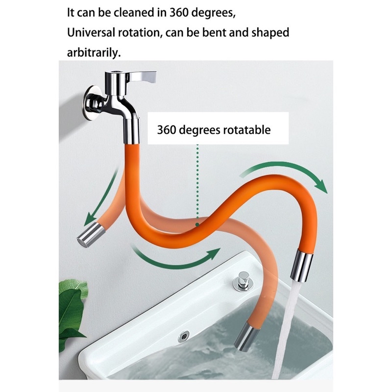 20/30/50cm Universal Faucet Extender 360° Free Bending Water Tap ...