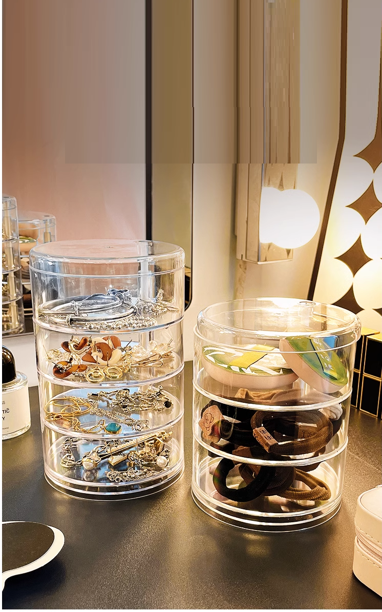 Hair Clip Organizer Box Hair Pin Storage Box Transparent Divider ...