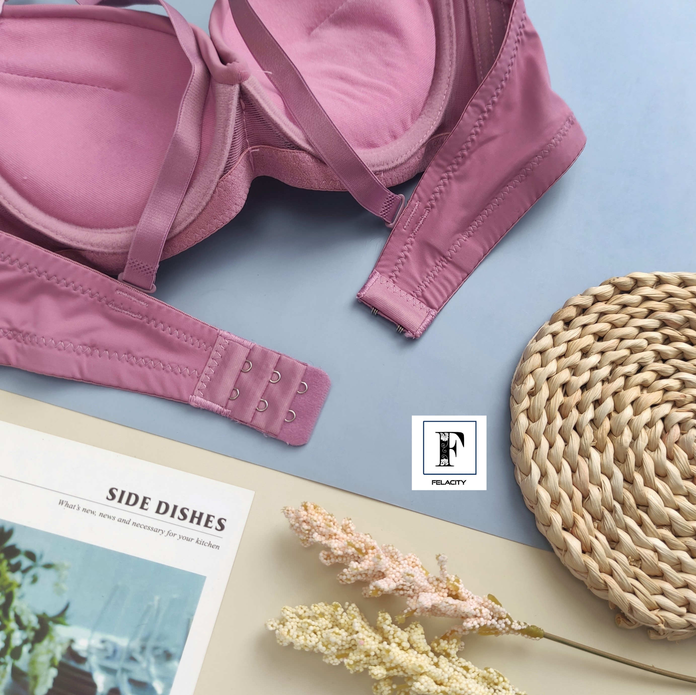 Women Bra Wired Thick Sponge Push Up Plain Cup A Baju Dalam Wanita ...