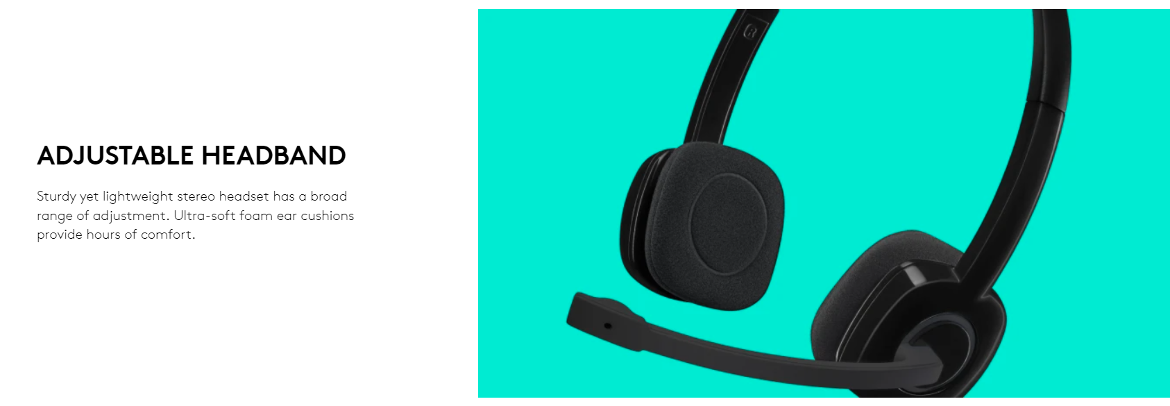 LOGITECH H151 MULTI DEVICE HEADPHONES WITH IN LINE CONTROLS / ROTATING ...