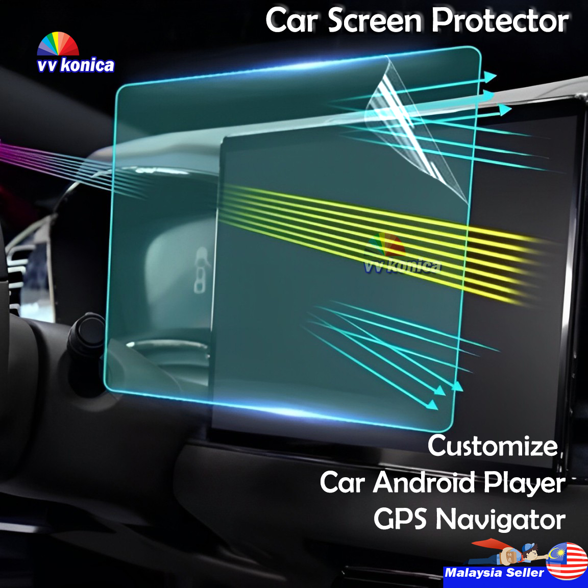[ Car Screen Protector ] For Proton Iriz 2022 Kerata Hydrogel Tinted ...